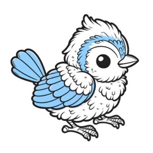 Children's Cute Blue Jay Coloring Page- 3 Free Printable Pages