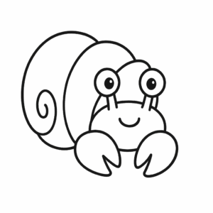 20+ Hermit Crab Coloring Pages For Children - A4 Printable PDFs