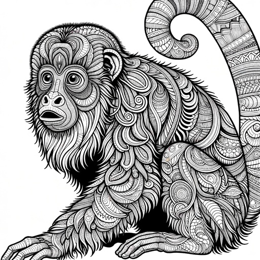 Howler Monkey Coloring Pages for Teens - 6 Free Printable Pages